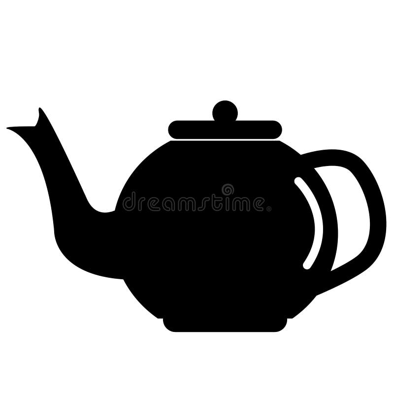 The Teapot Icon on White Background. Flat Style. Tea Symbol. Kettle ...