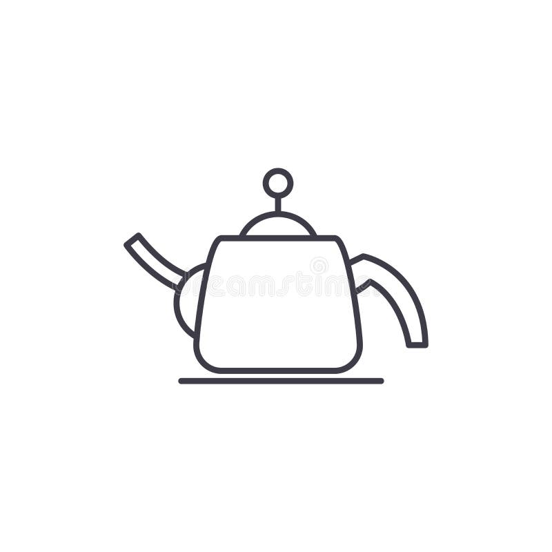 Teapot Line Icon Concept. Teapot Vector Linear Illustration, Symbol ... Teapot Line Icon Concept. Teapot Vector Linear Illustration, Symbol ...