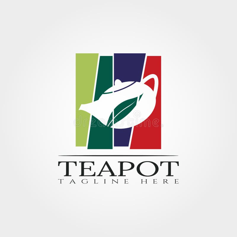 Teapot Logo Design with Colorful Concept, Food and Drink Logo,-vector ...