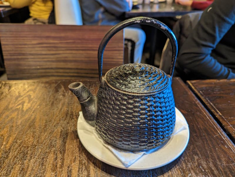 Teapot metal black hot stock image. Image of drum, vehicle - 264009405