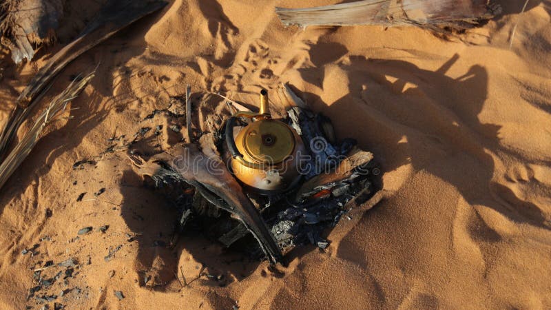 A teapot over the coals stock image. Image of aroma - 234421333