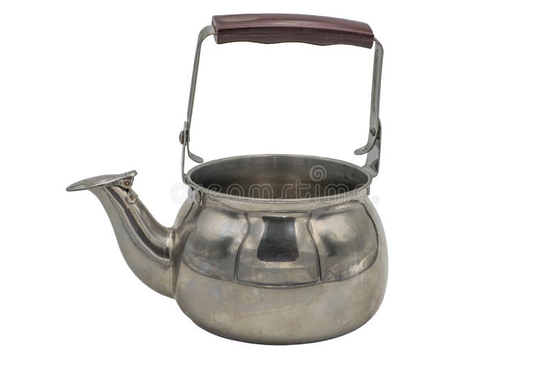 Teapot Stainless Steel Strainer for Tea Leaves. Isolate on White ...