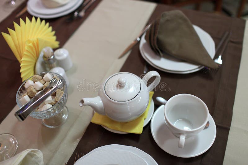 Teapot and teacup stock image. Image of fresh, beverage - 30096101