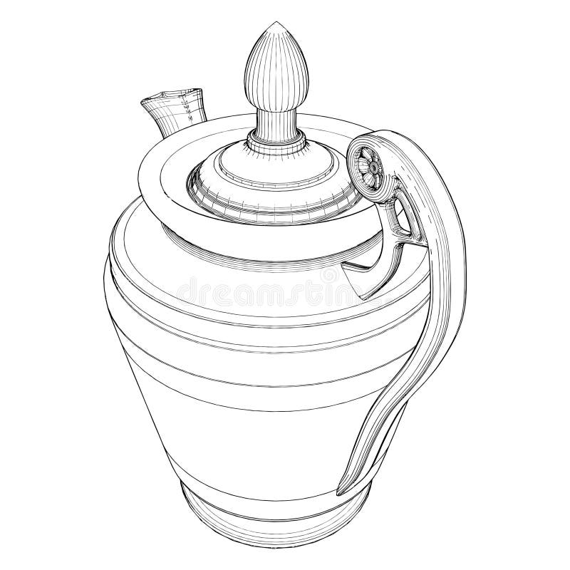 Teapot Vector. Illustration Isolated on White Background Stock Vector ...