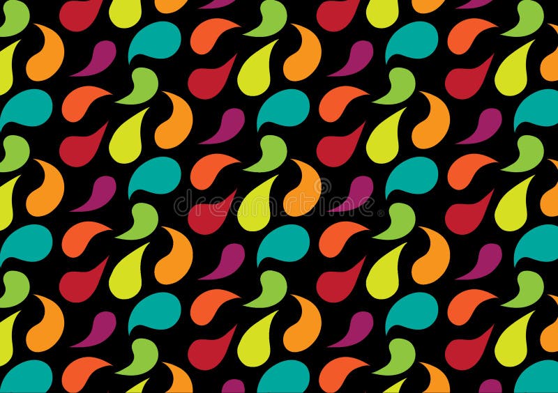 Tear Drop Pattern Background Wallpaper Design Stock Illustration ...