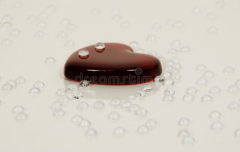 Tear drops on heart stock image. Image of beat, decoration - 7078923