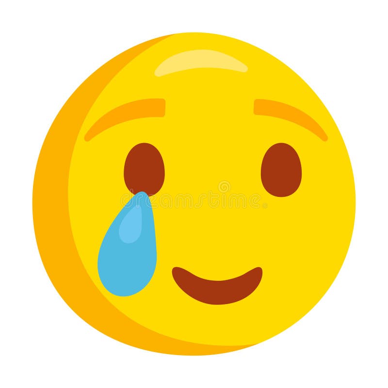 Tear Emoji Icon. Illustration Vector Stock Vector - Illustration of ...