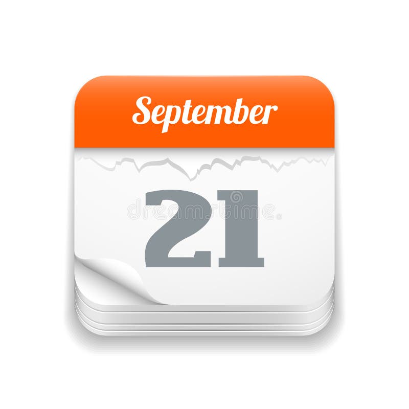 Tear-off calendar icon stock vector. Illustration of background - 36030961