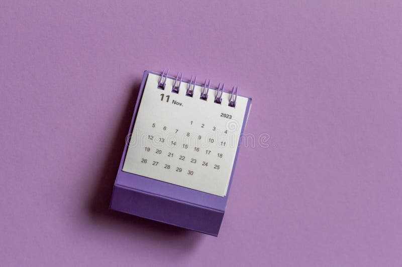 Tear-off Calendar for November 2023. Desktop Calendar for Planning ...