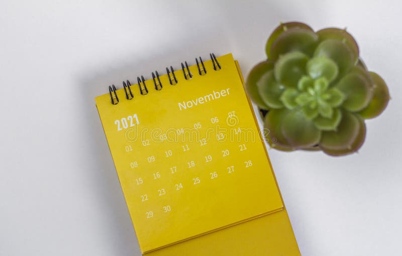 Tear-off Calendar for November 2021. Desktop Calendar for Planning and ...