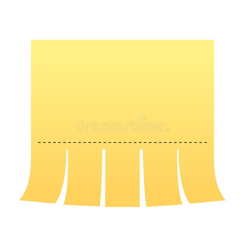 Tear Off Paper Advertisement Stock Vector - Illustration of advertise ...