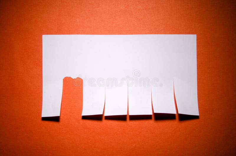 Tear Off Paper Notice on Wall Stock Image - Image of advertise ...