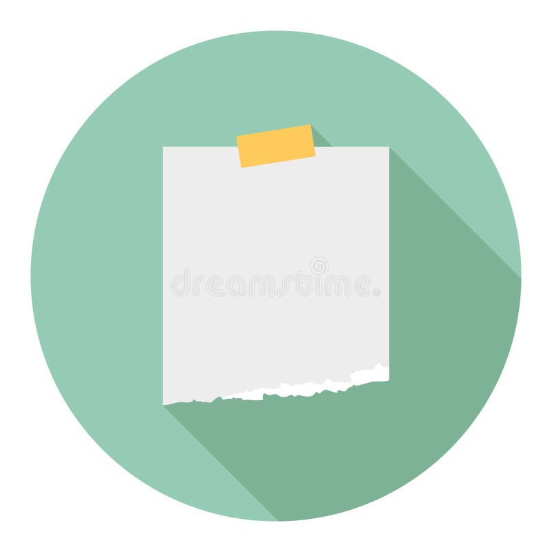 A Tear-off Sheet of a Calendar, a Tear-off Sheet of Notes. Vector ...