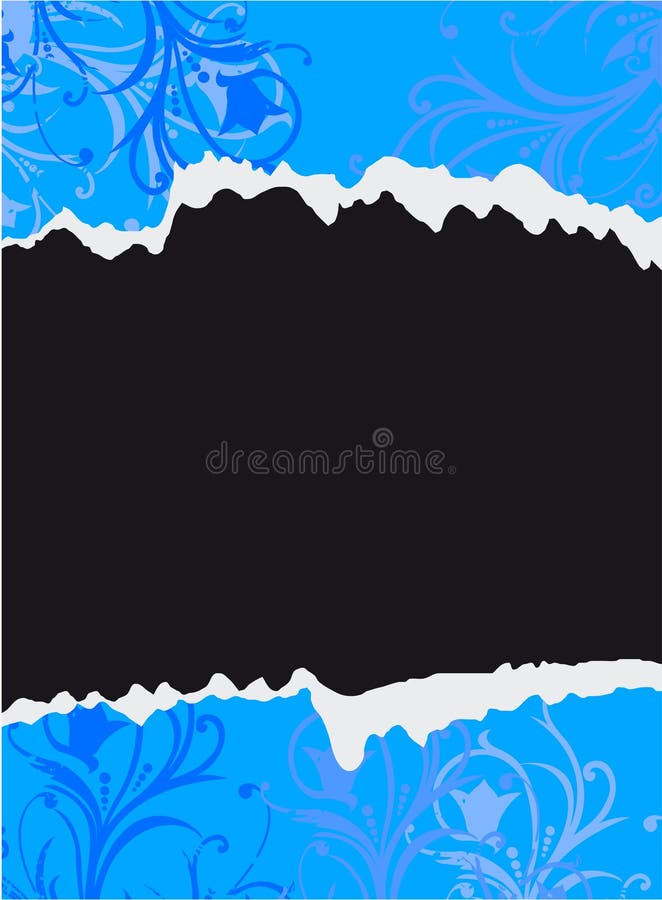Tear paper stock vector. Illustration of silhouette, antique - 4123944
