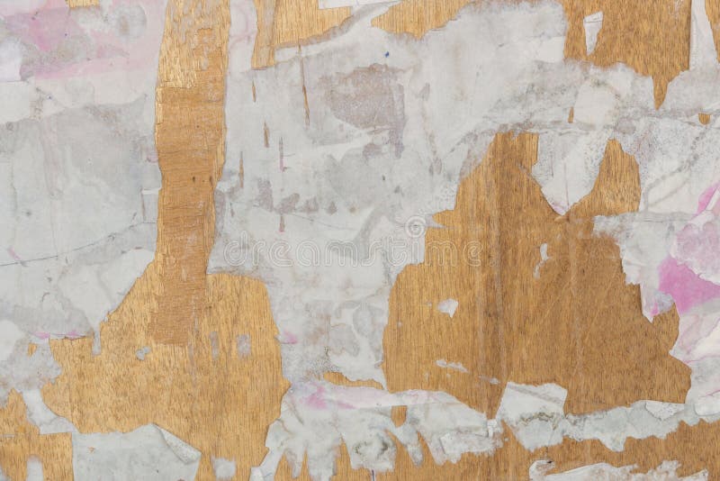 Tear Paper on Old Wood Texture for Background Stock Photo - Image of ...