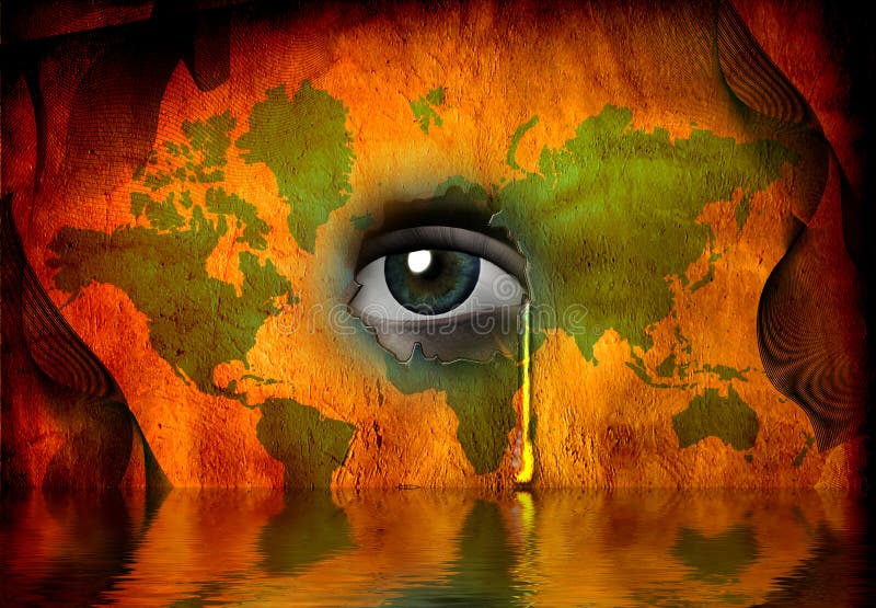 Tear of the Earth stock illustration. Illustration of teardrop - 5423253