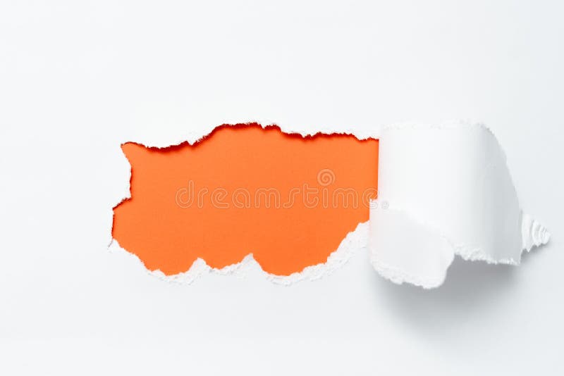 Abstract Plain Tear Paper Showing Background Conspectus Flat Sheet ...