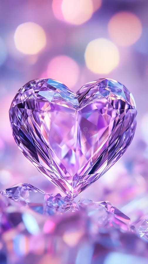 A Tear Transforms into a Crystal Heart, Symbolizing Healing and Change ...
