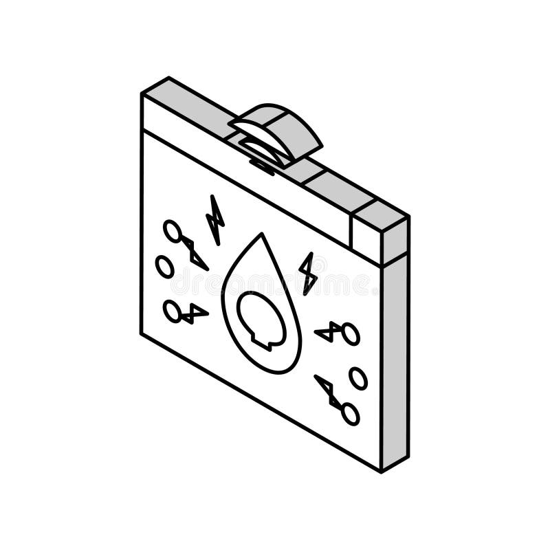 Teardrop Attack Isometric Icon Vector Illustration Stock Vector ...