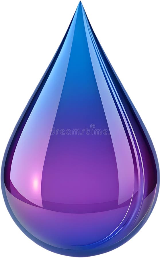 Color Gradient Teardrop Clipart with Smooth Transitions. Stock Photo ...