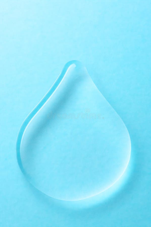 Teardrop-shaped Water Drop(vertical). Stock Photo - Image of cold ...