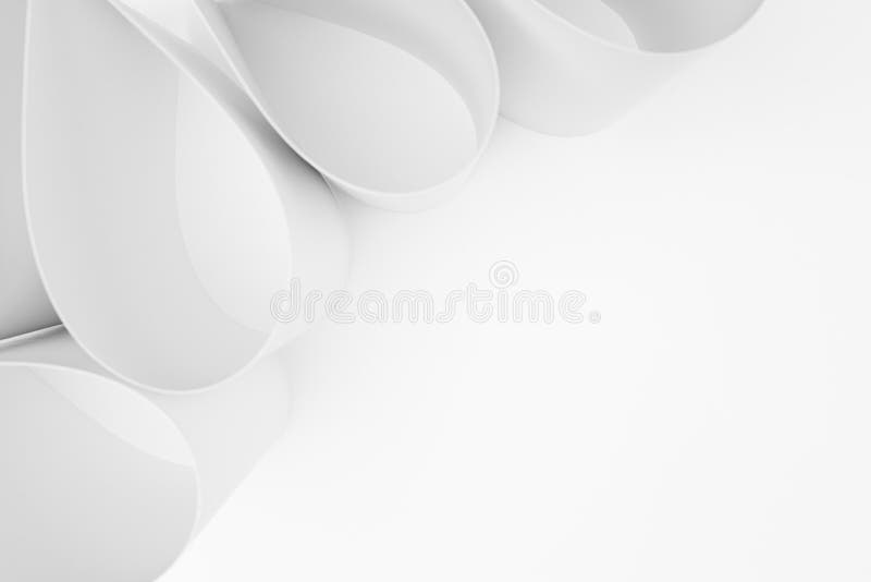 Teardrops Shape of Paper As Elegant Soft Light White Diagonal ...