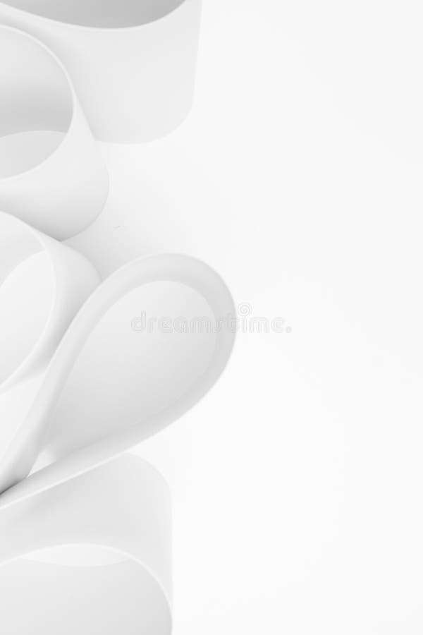 Teardrops Shape of Paper As Elegant Soft Light White Vertical ...