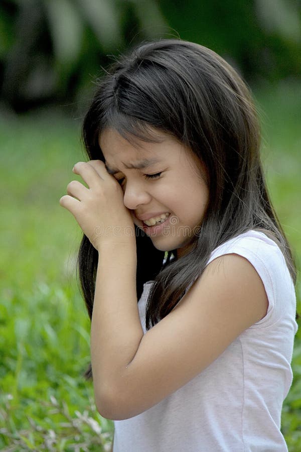 An a Tearful Filipina Girl Youth Stock Photo - Image of crying ...