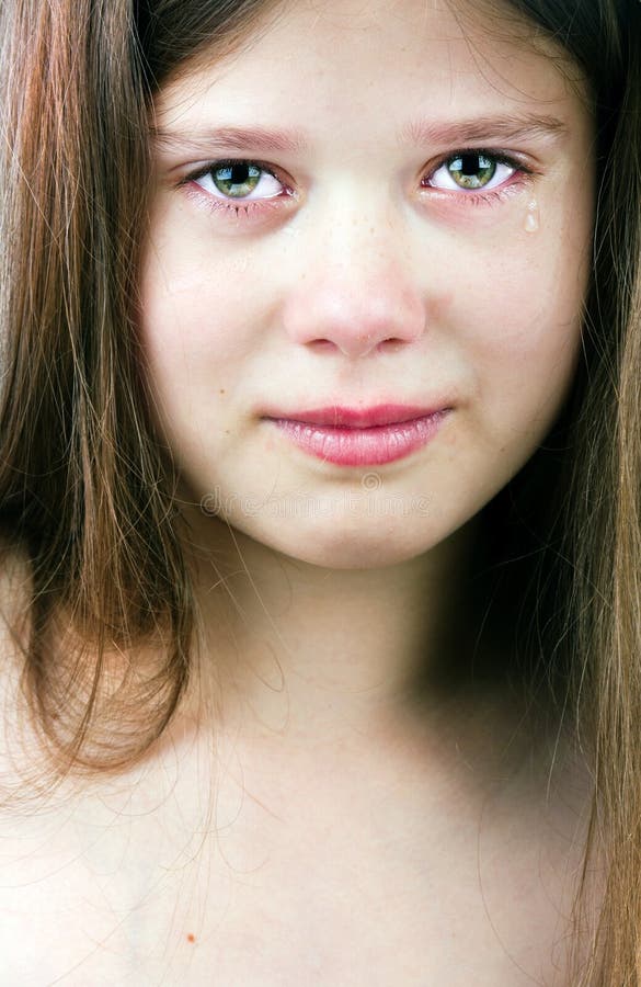 Tearful girl stock photo. Image of eyes, closeup, young - 19896982