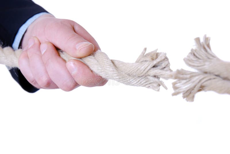 Tearing cord stock photo. Image of dangerous, suit, strength - 13285180