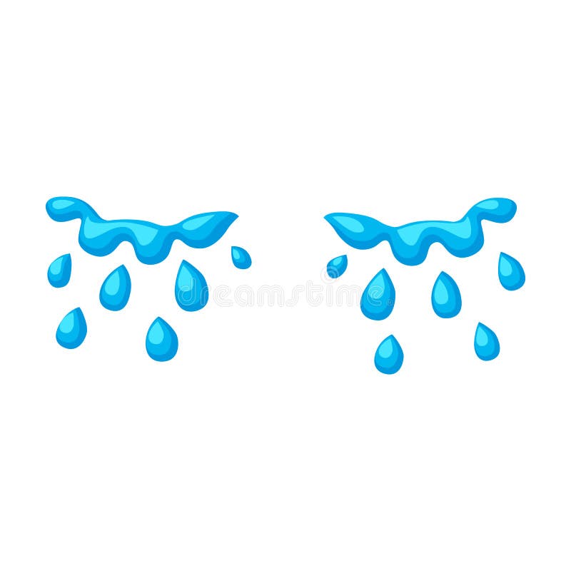 Tears Vector Icon.Cartoon Vector Icon Isolated on White Background ...