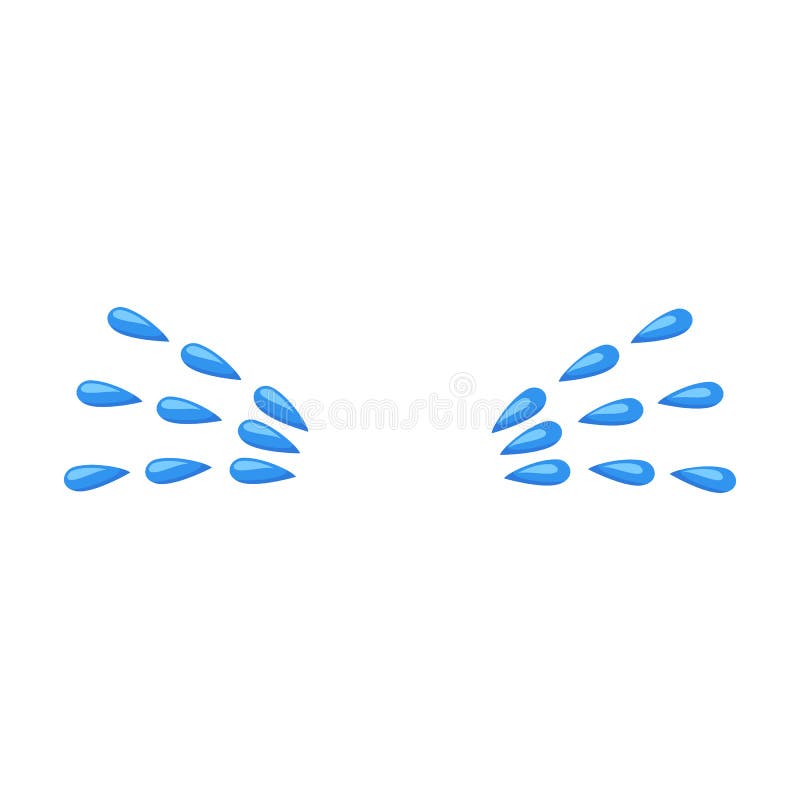 Tears Vector Icon.Cartoon Vector Icon Isolated on White Background ...