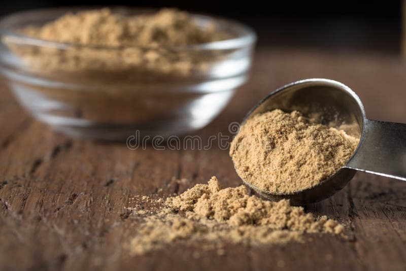 Ground Ginger Spilled from a Teaspoon Stock Photo - Image of ingredient ...