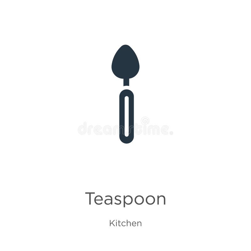 Teaspoon Icon Vector. Trendy Flat Teaspoon Icon from Kitchen Collection ...