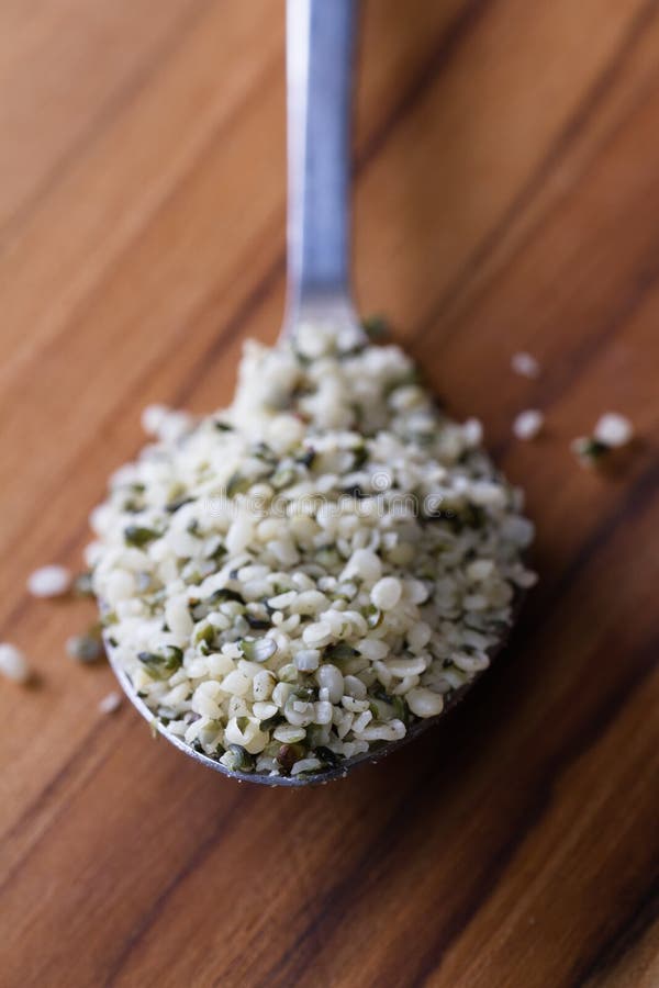 Teaspoon with Raw Shelled Hemp Seeds Stock Photo - Image of organic ...
