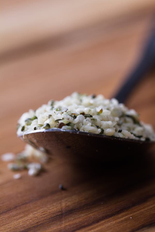 Teaspoon with Raw Shelled Hemp Seeds Stock Image - Image of supplement ...