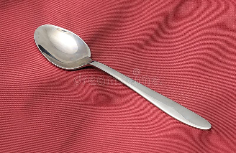 Teaspoon on Red Silk stock photo. Image of silk, present - 17210536