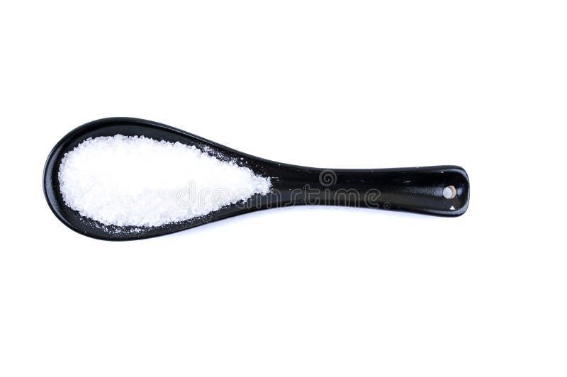 Teaspoon salt isolated stock photo. Image of spoon, isolated - 29098534