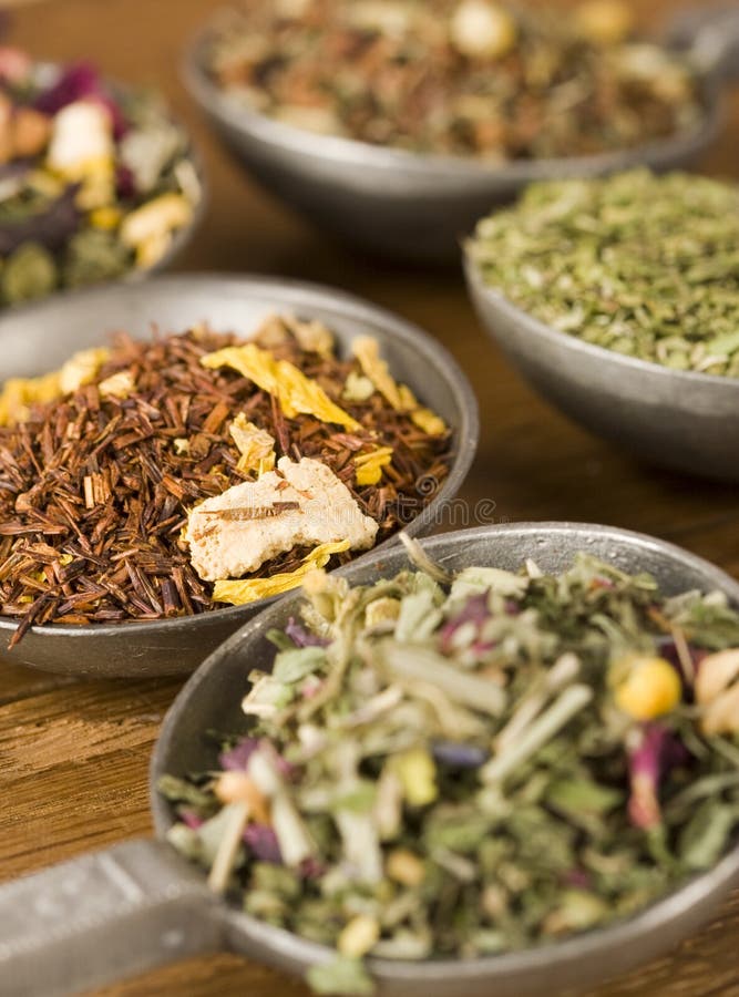 Teaspoons of tea stock image. Image of eating, organic - 9280557