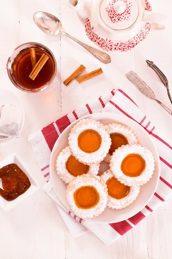 Teatime biscuits. stock photo. Image of cookie, food - 87531346