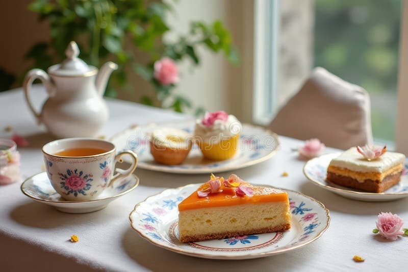 Teatime Reflections stock illustration. Illustration of elegant - 376825274