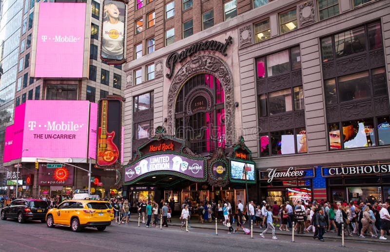 Teatro de Paramount fotografía editorial. Imagen de cuadrado - 56047602