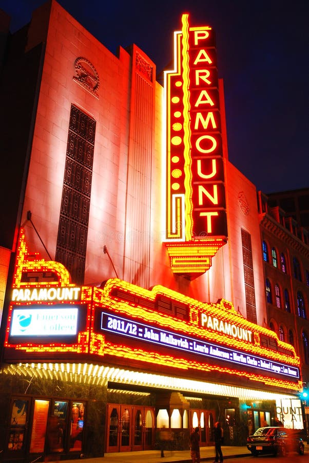 Teatro De Paramount, Boston Imagen editorial - Imagen de oriente, masa ...