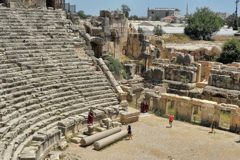 Teatro Grego Antigo De Myra Em Turquia Demre Imagem de Stock - Imagem ... Teatro Grego Antigo De Myra Em Turquia Demre Imagem de Stock - Imagem ...