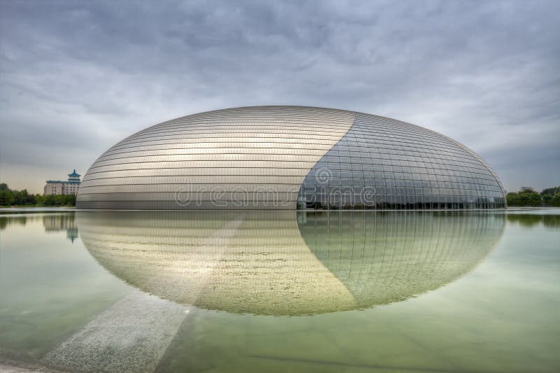 Teatro Nazionale Di Pechino Fotografia Editoriale - Immagine di notte ...