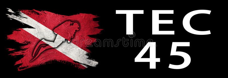 Tec 45, Diver Down Flag, Scuba Flag Stock Image - Image of sign ...