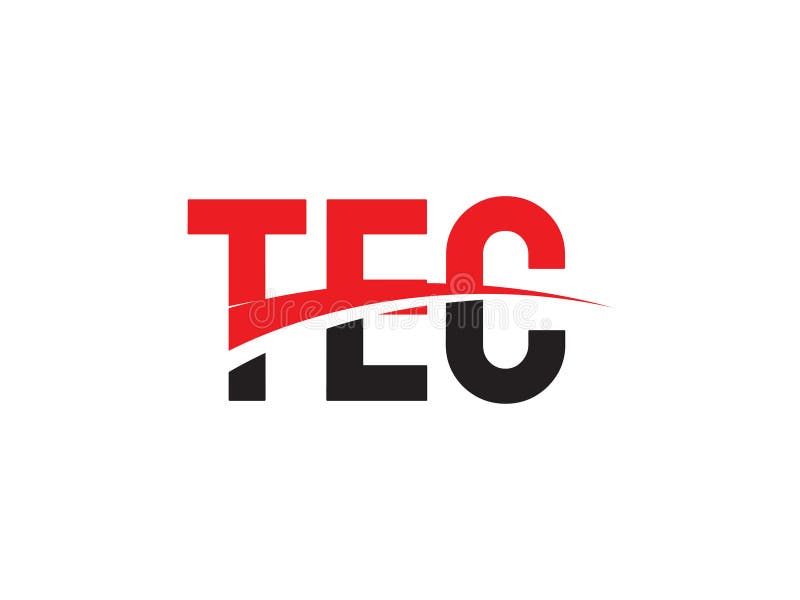 TEC Letter Initial Logo Design Vector Illustration Stock Vector ...