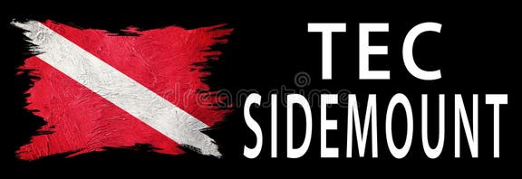 Tec Sidemount, Diver Down Flag, Scuba Flag Stock Illustration ...