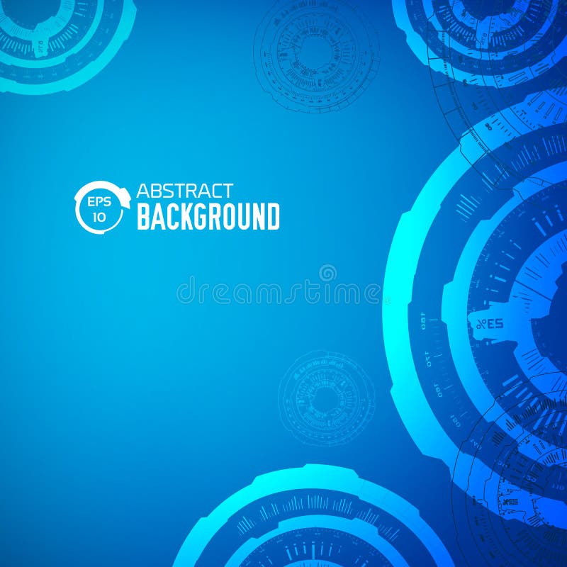 Tech Abstract Background Concept. Illustration Stock Vector ...