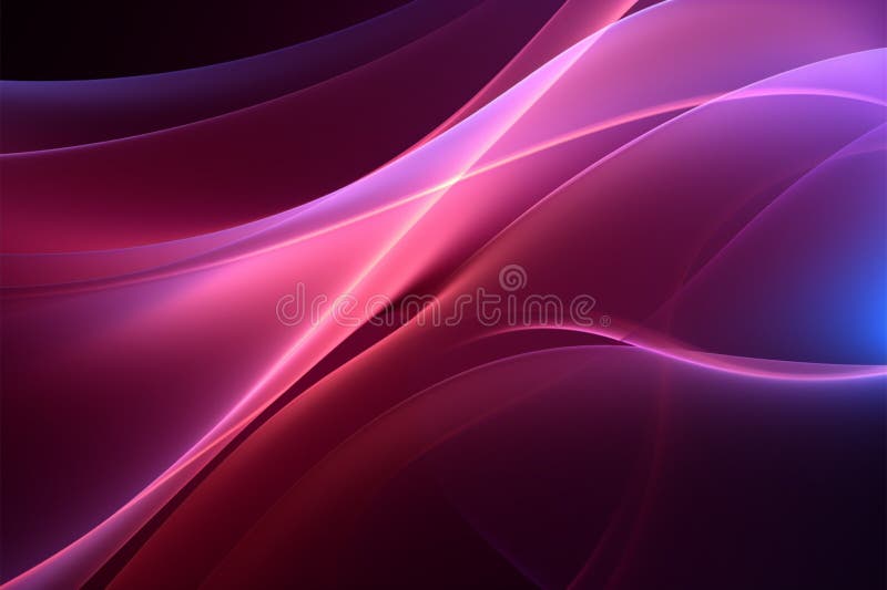 Tech Aesthetics Abstract Gradient Wave Background in Dark Pink and ...